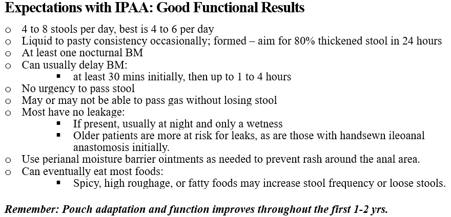 Key Management Principles in Managing Patients Undergoing an Ileoanal J ...